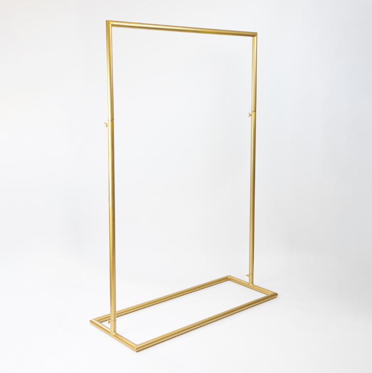 Metal Signage Stand - Gold – Adelaide Party Hire