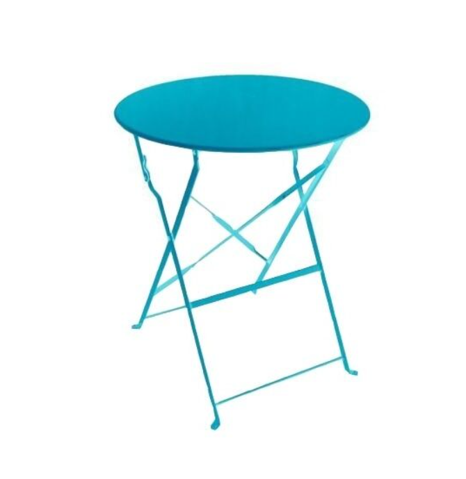 Cafe Bistro Table - Blue – Adelaide Party Hire