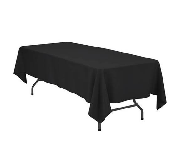 Rectangular Table Linen Black - 145 x 270cm – Adelaide Party Hire