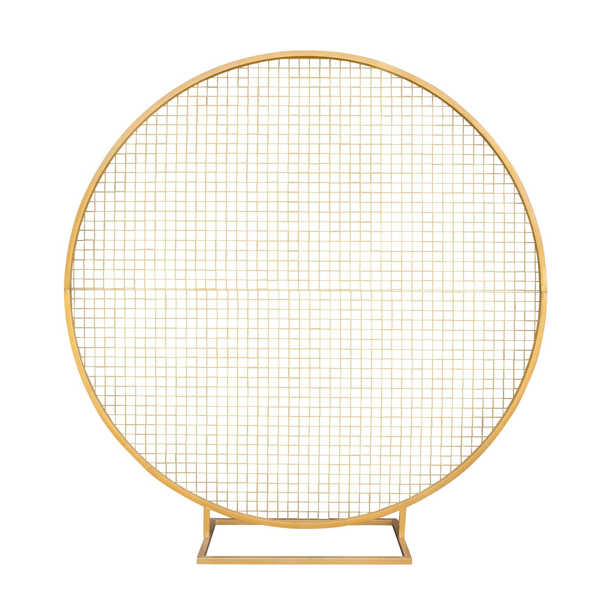 Gold Circle Mesh Display – Adelaide Party Hire