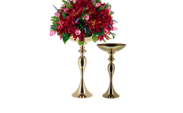 Gold Table Pedestal – Adelaide Party Hire