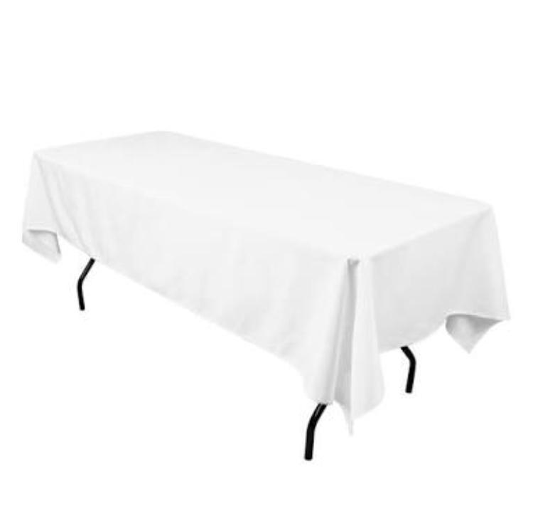 Rectangular Table Linen White - 180 x 280cm – Adelaide Party Hire