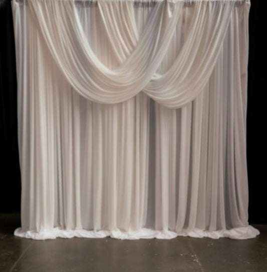 Cascading Silk Backdrop Package – Adelaide Party Hire