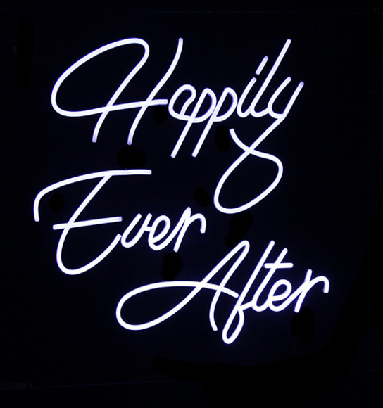 Neon Sign Happily Ever After – Adelaide Party Hire